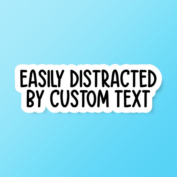 Custom Text Stickers - Etsy
