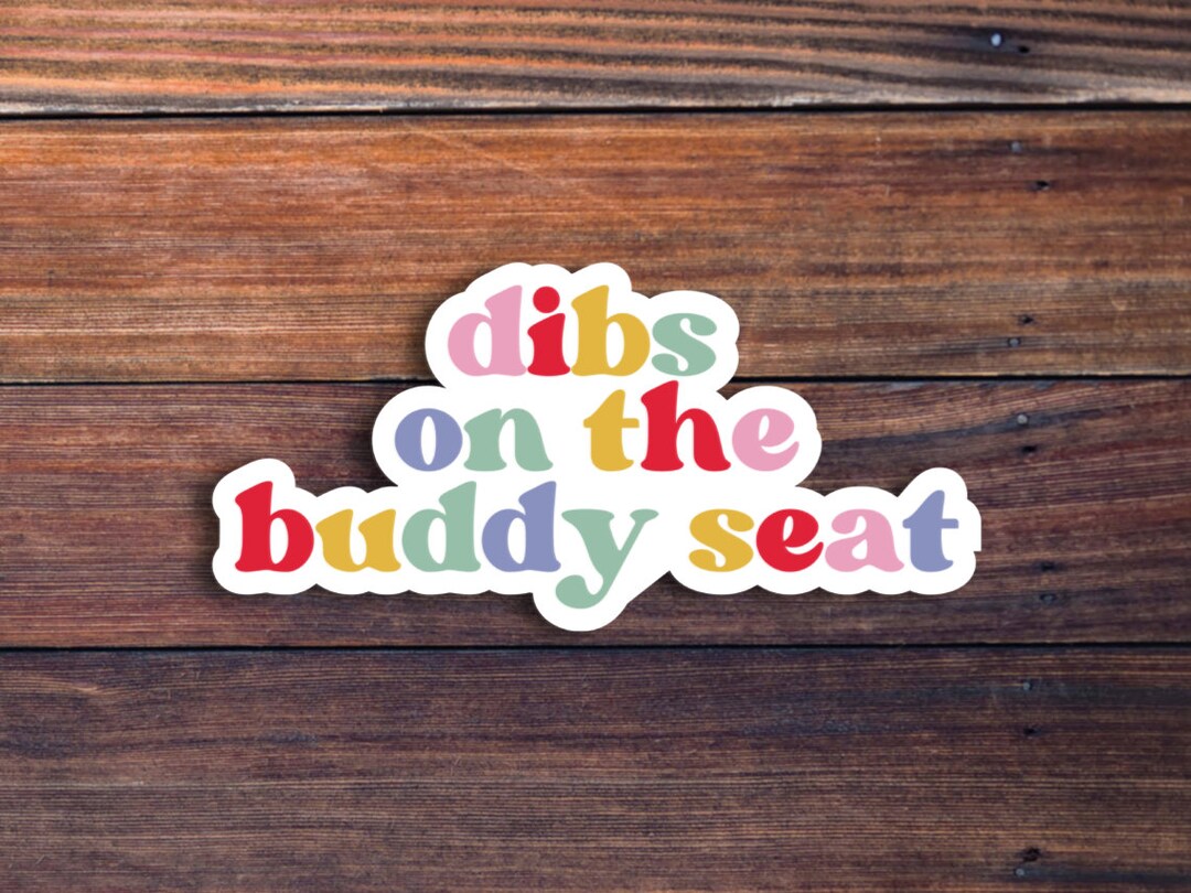 Dibs on the Buddy Seat Sticker Funny Farm Boy Sticker Red - Etsy