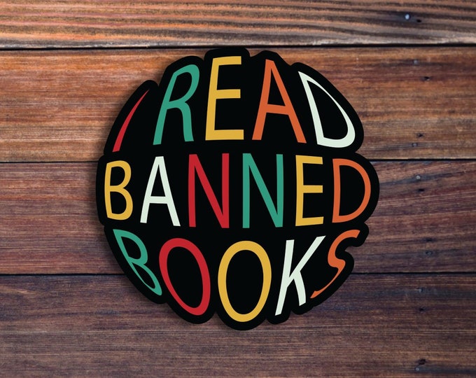 I'm With the Banned Sticker, Banned Books Sticker, Librarian, Water ...