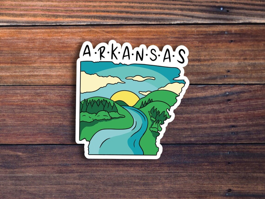 Arkansas Sticker, Vinyl Decal for Laptop, Scrapbook, Journal, Phone ...