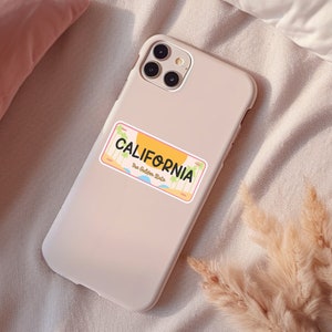 California License Plate Sticker, California Sticker, Cute Sticker, Car ...