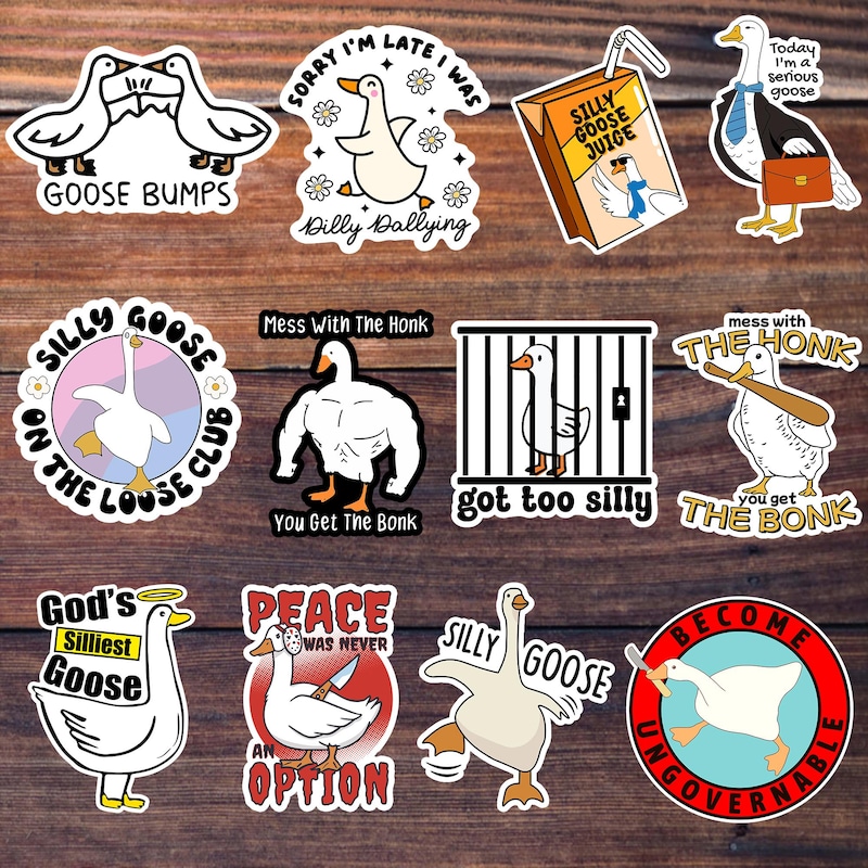 Silly Stickers Sheet - Etsy