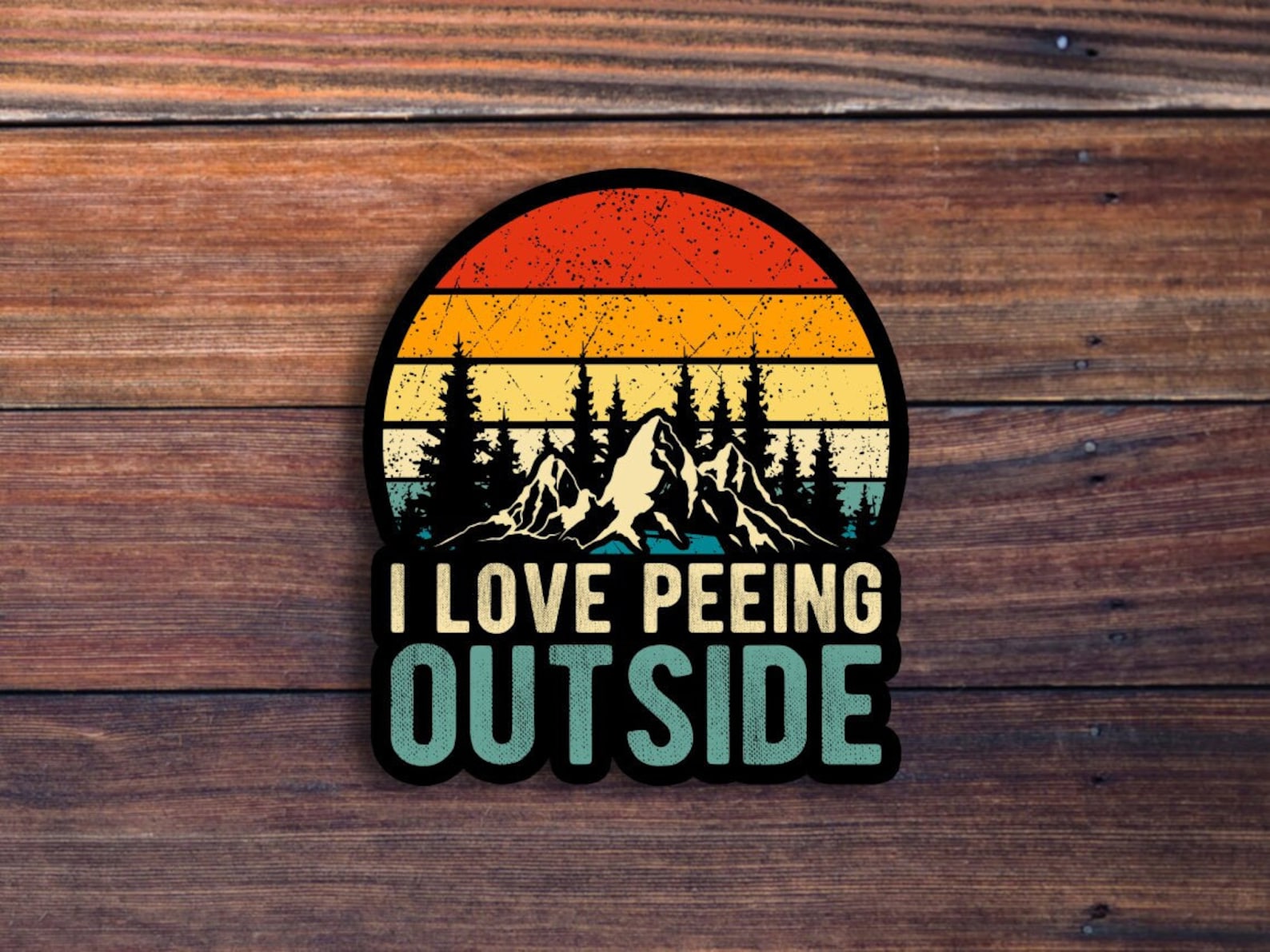 I Love Peeing Outside Sticker, Funny Sticker, Camping Sticker, Outdoor ...