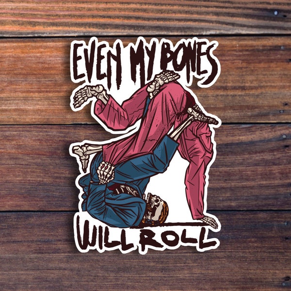 Jiu Jitsu Sticker Water Bottle - Etsy