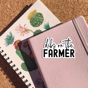 Dibs on the Farmer Sticker Farm Life Sticker Farmer Wife - Etsy