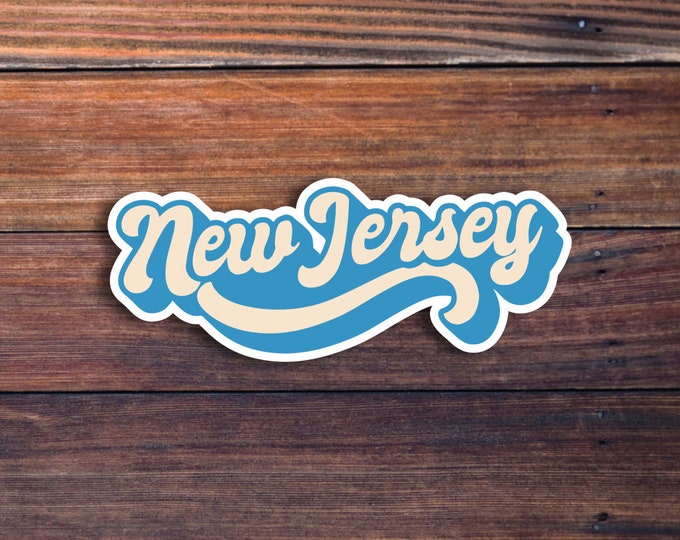 New Jersey Sticker, New Jersey, Jersey, State of New Jersey, Jersey ...