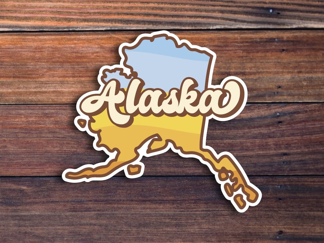 Alaska Sticker, Alaska Decal, US State Stickers - Etsy