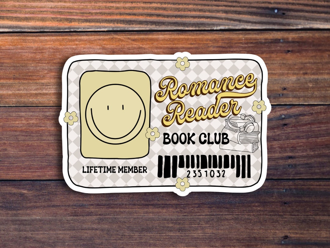 Romance Reader Book Club Sticker, Romance Reader, Bookish Kindle ...