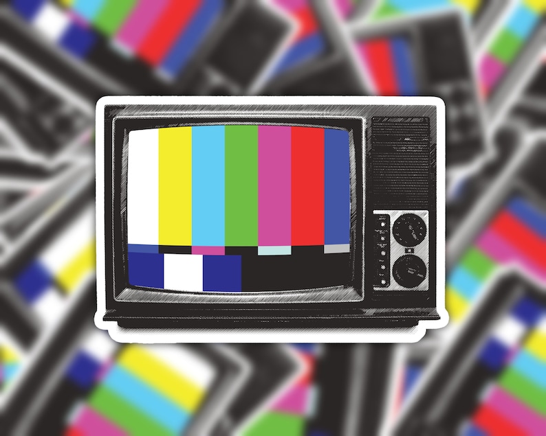 Retro Vintage Lost Signal TV Sticker Television Sticker - Etsy