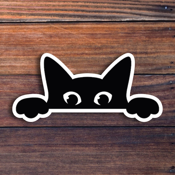 Black Cat Stickers - Etsy