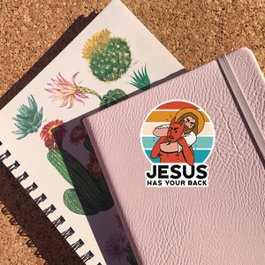 Jesus Has Your Back Sticker, Sarcastic Jiu Jitsu Jesus Sticker, Funny ...