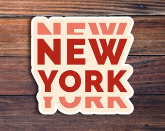 New York State Vinyl Sticker - Etsy