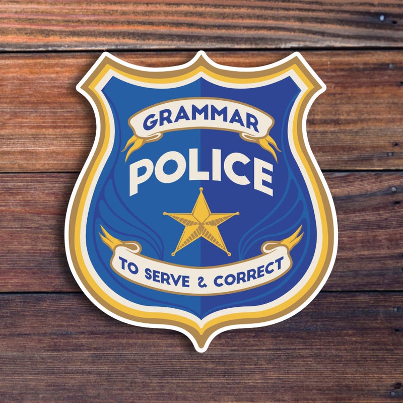 Grammar Police - Etsy