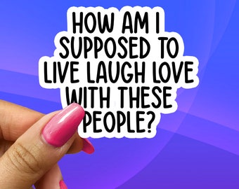 WTF, Over Black Vinyl Sticker, Funny Stickers, Sarcastic Stickers, Meme ...