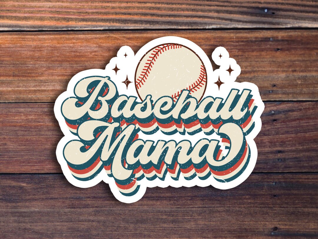 Baseball Mama Sticker, T-mom Sticker, Baseball Sticker for Women ...