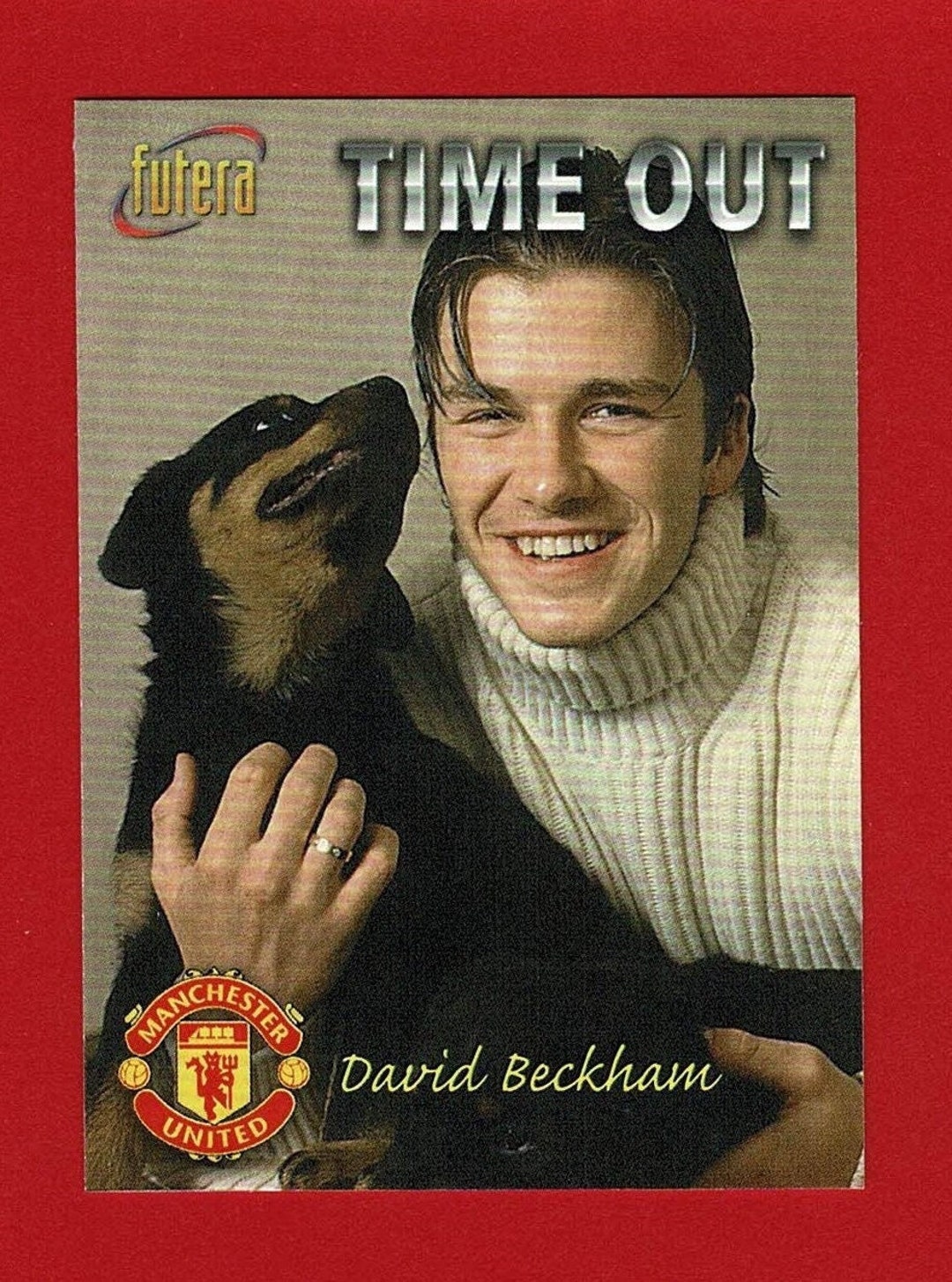 DAVID BECKHAM - ORIGINAL 1998 Footballer Trading Card - Manchester ...