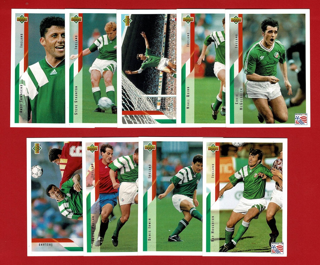 IRELAND FOOTBALLERS - Original 1994 Football Trading Cards - U.S.A. '94 ...