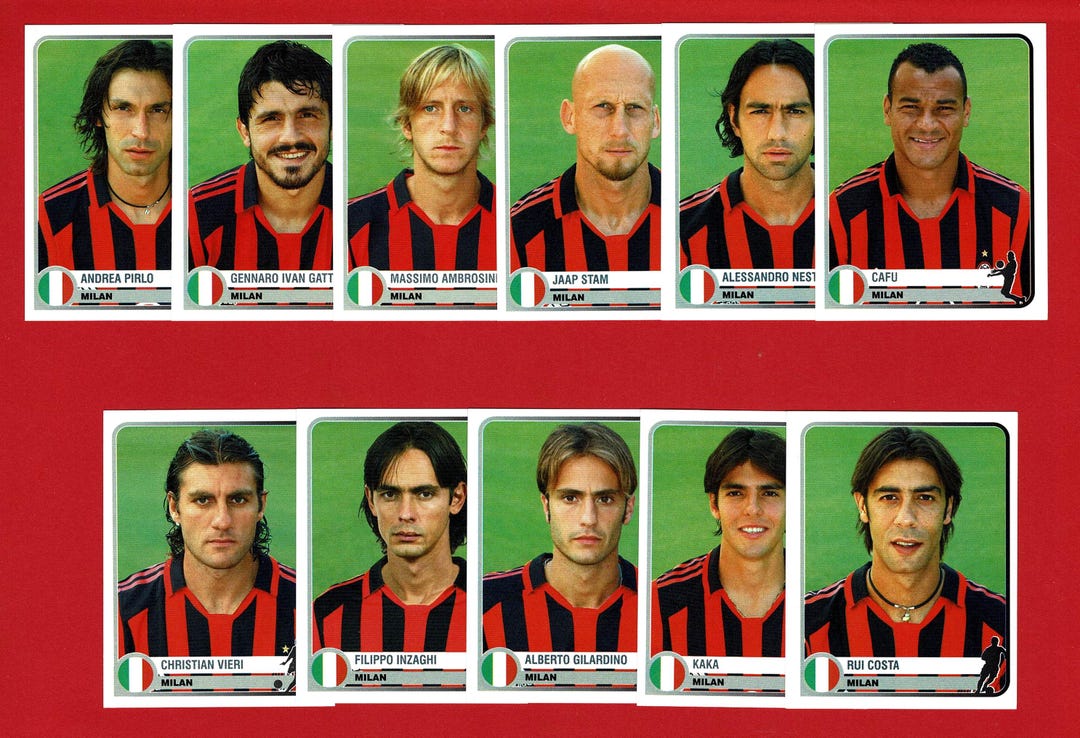 INTER MILAN F.C. PANINI Football Stickers - Original Soccer Trading ...
