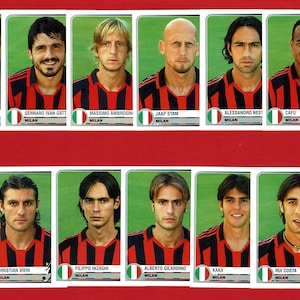 INTER MILAN F.C. PANINI Football Stickers - Original Soccer Trading ...