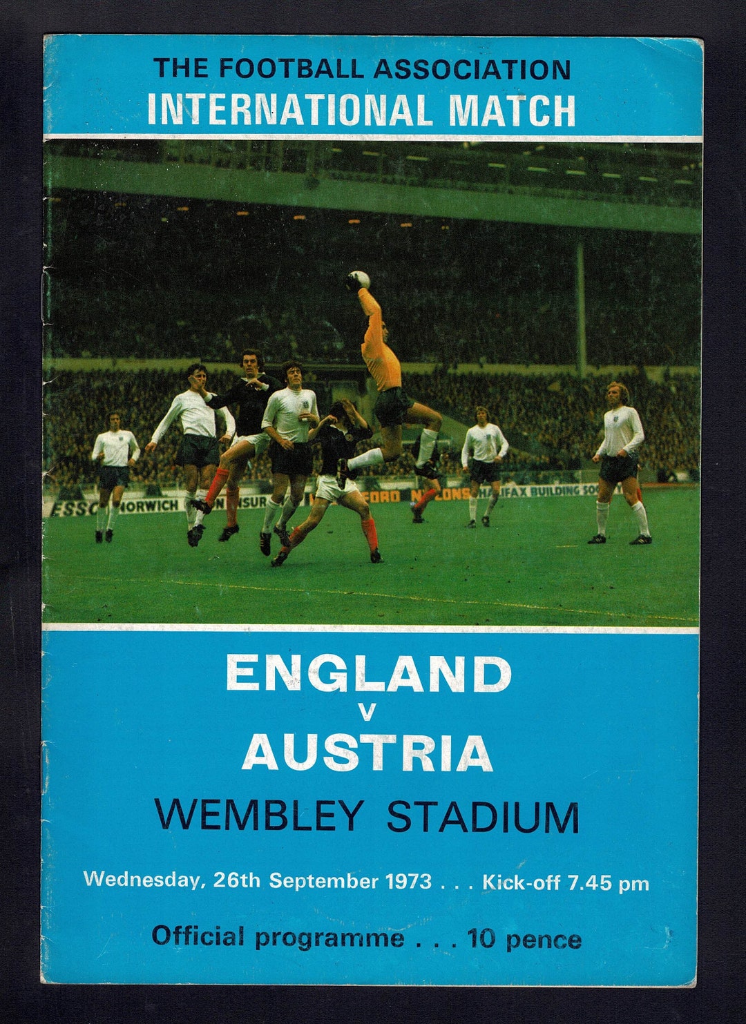 1973 ENGLAND International FOOTBALL Programme England V - Etsy
