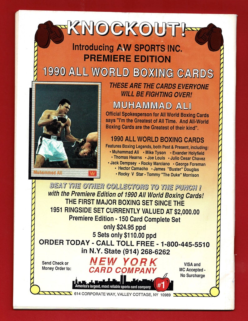 1991 'WORLD BOXING' Magazine - Original April 1991 Publication ...
