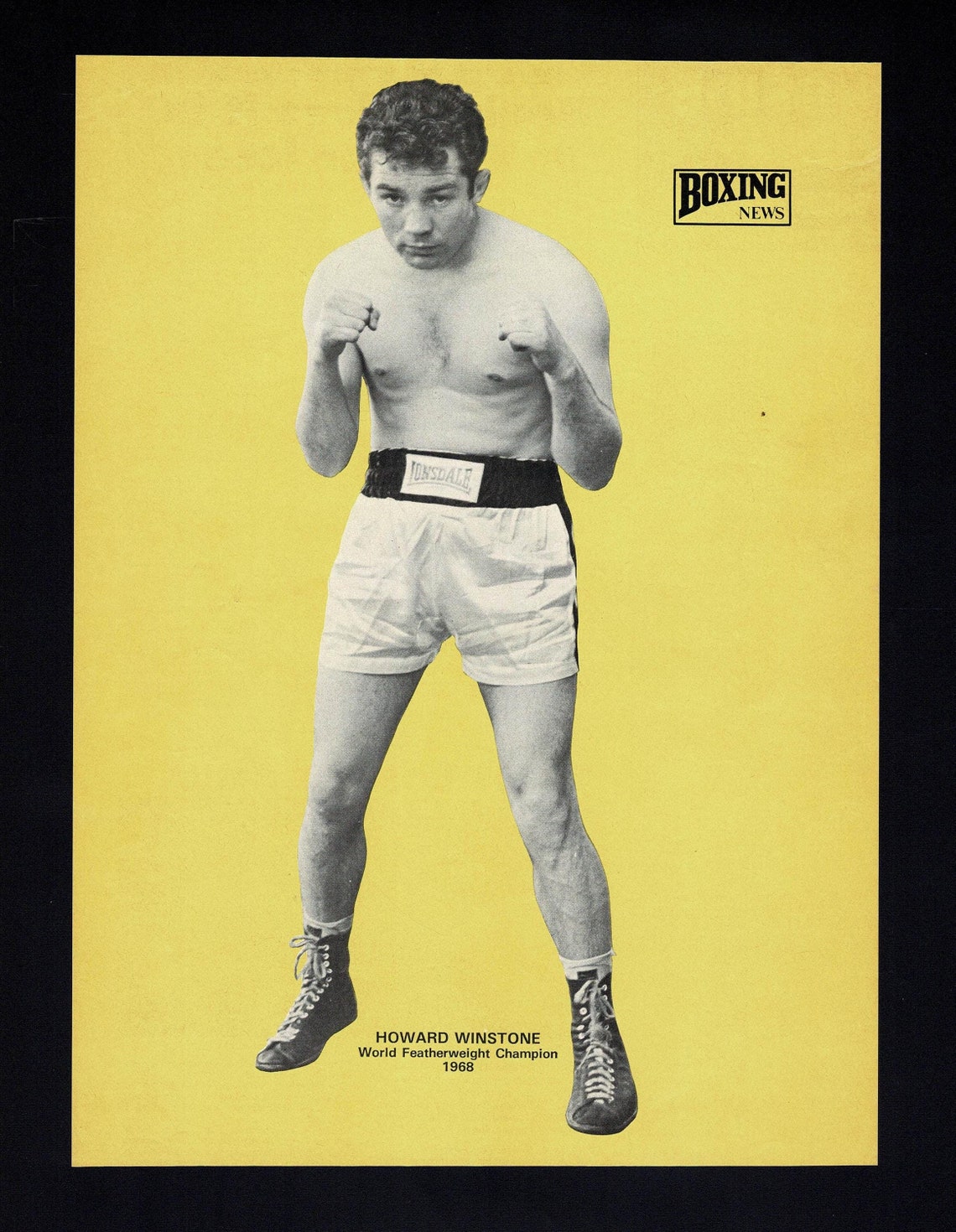 HOWARD WINSTONE Boxer - Boxing News Poster - Original - 11 1/4" X 8 1/4 ...
