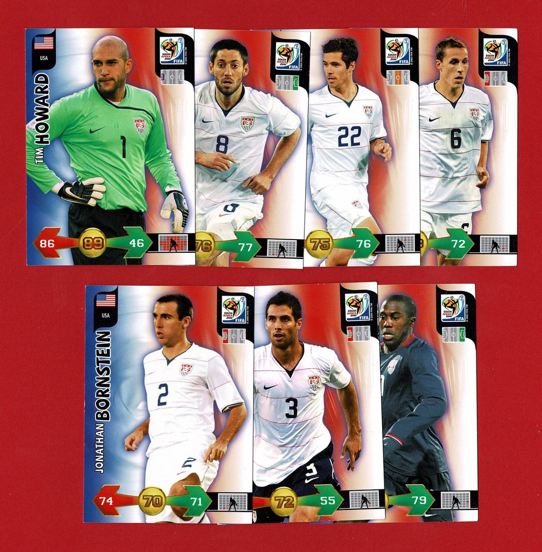 U.S.A. SOCCER FOOTBALL Trading Cards - Original Panini F.I.F.A ...