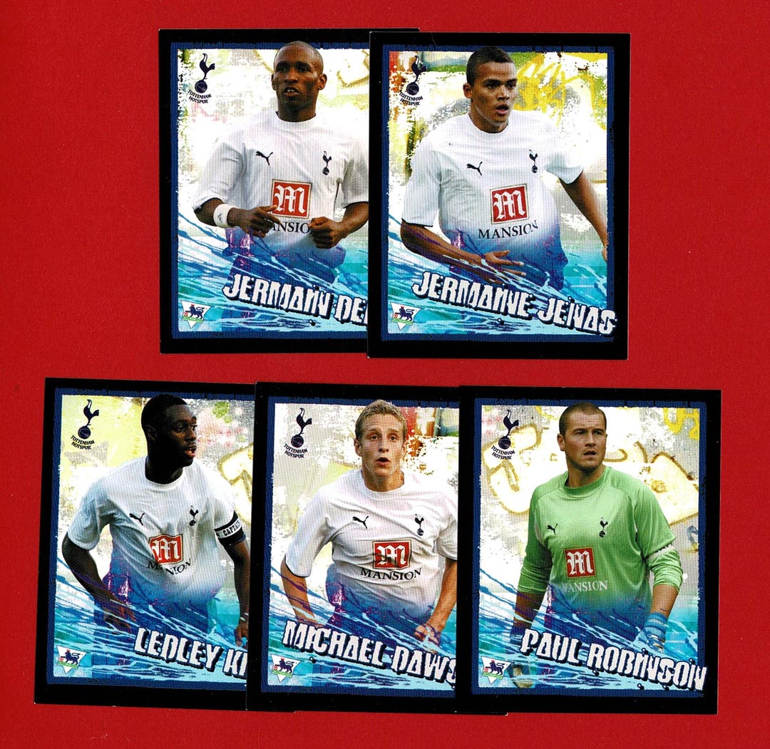 1996 SPURS FOOTBALL STICKERS - Original Trading Card Stickers ...
