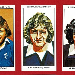 CHELSEA F.C. FOOTBALLERS - Sun Newspaper Soccer Cards - Original 1978/ ...
