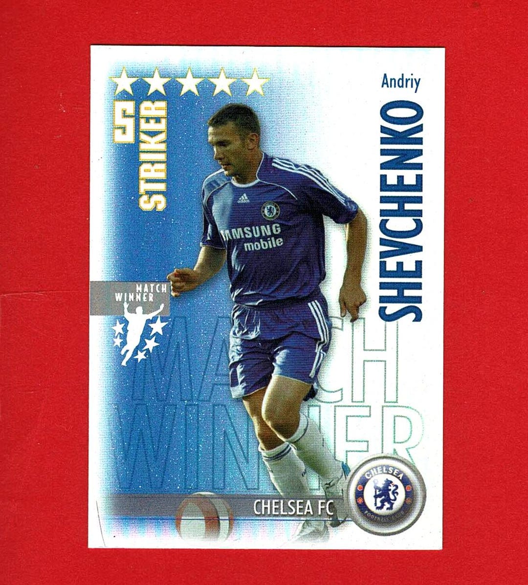 ANDRIY SHEVCHENKO - Original Footballer Trading Card - CHELSEA ...