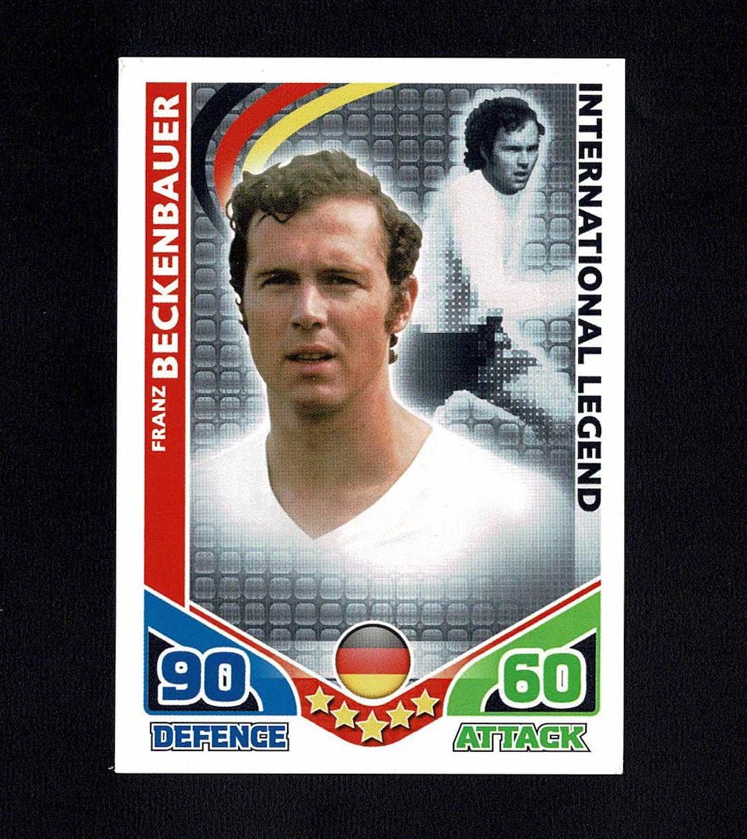 FRANZ BECKENBAUER - Original German Footballer Legend Trading Card ...