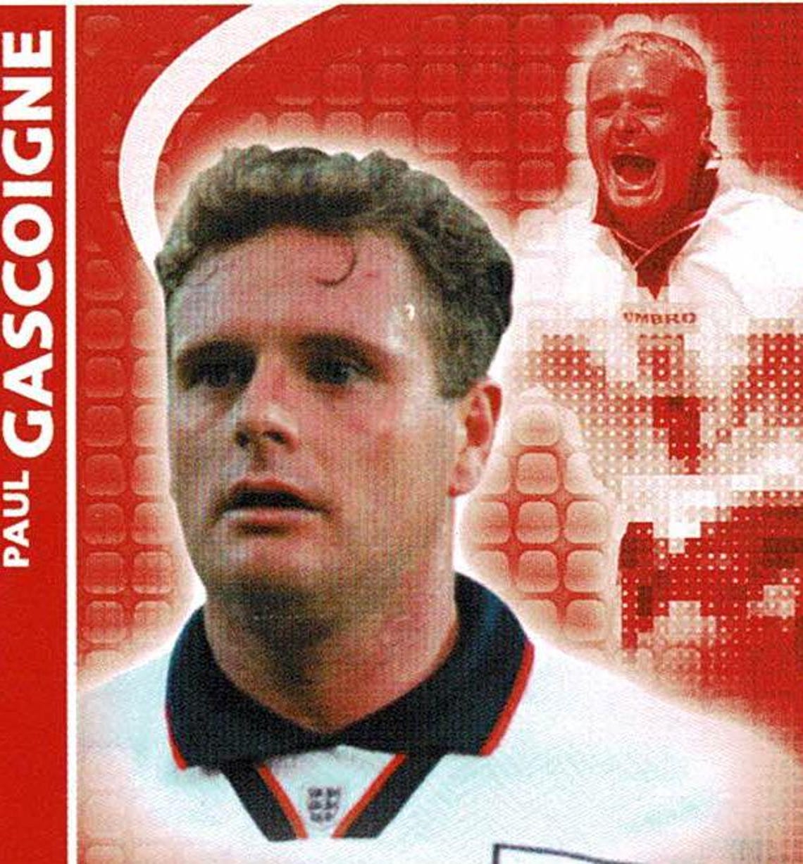PAUL "gazza" GASCOIGNE - Original English Footballer Legend Trading ...