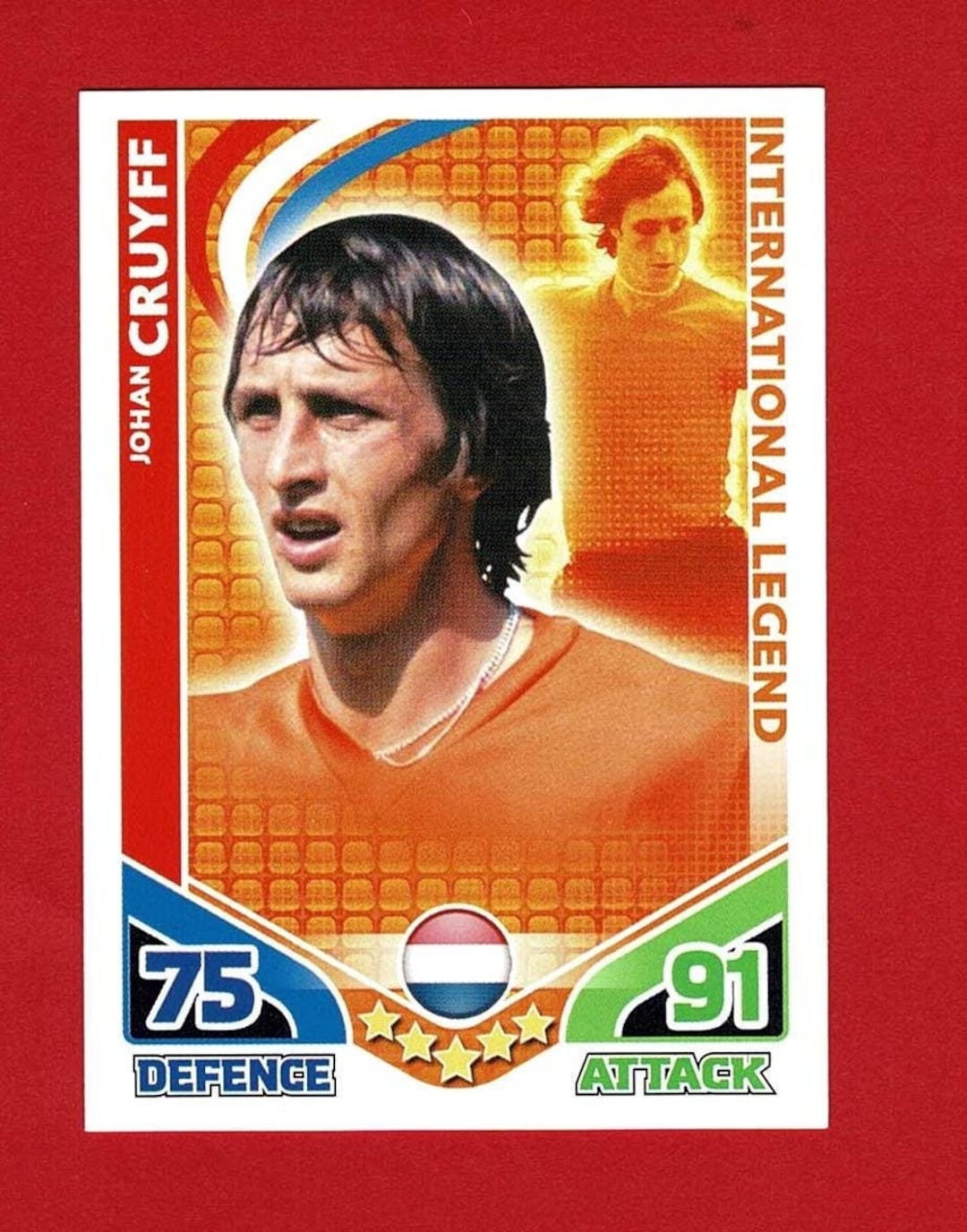 JOHAN CRUYFF (holland) - ORIGINAL Footballer Trading Card - Dutch ...