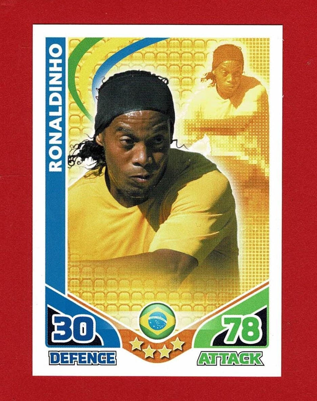RONALDINHO - ORIGINAL Brazilian Footballer Trading Card - BRAZIL ...