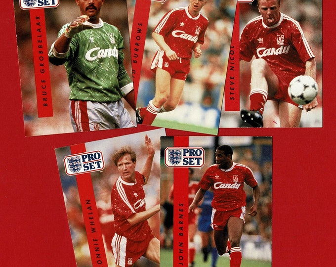 LIVERPOOL F.C. - Original 1990 Pro Set Football Cards - Soccer Trading ...