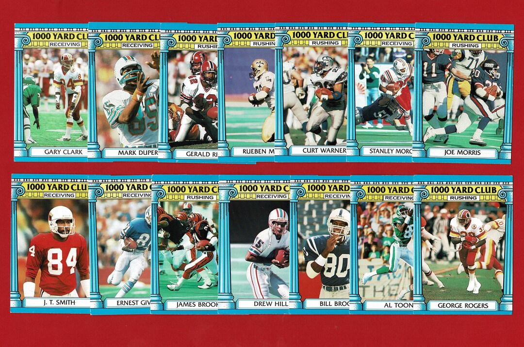 1000 YARD CLUB - American Football Trading Cards - TOPPS 1987 N.F.L ...