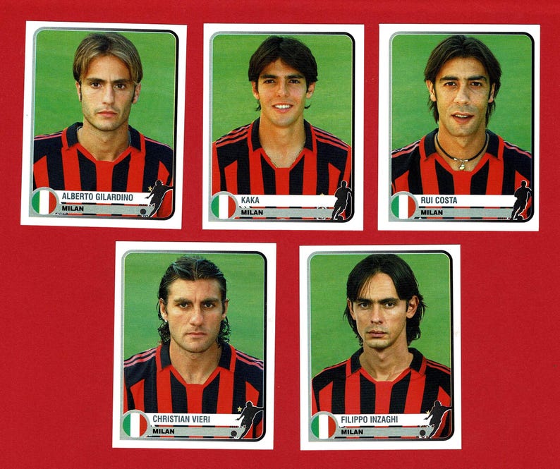 INTER MILAN F.C. PANINI Football Stickers - Original Soccer Trading ...