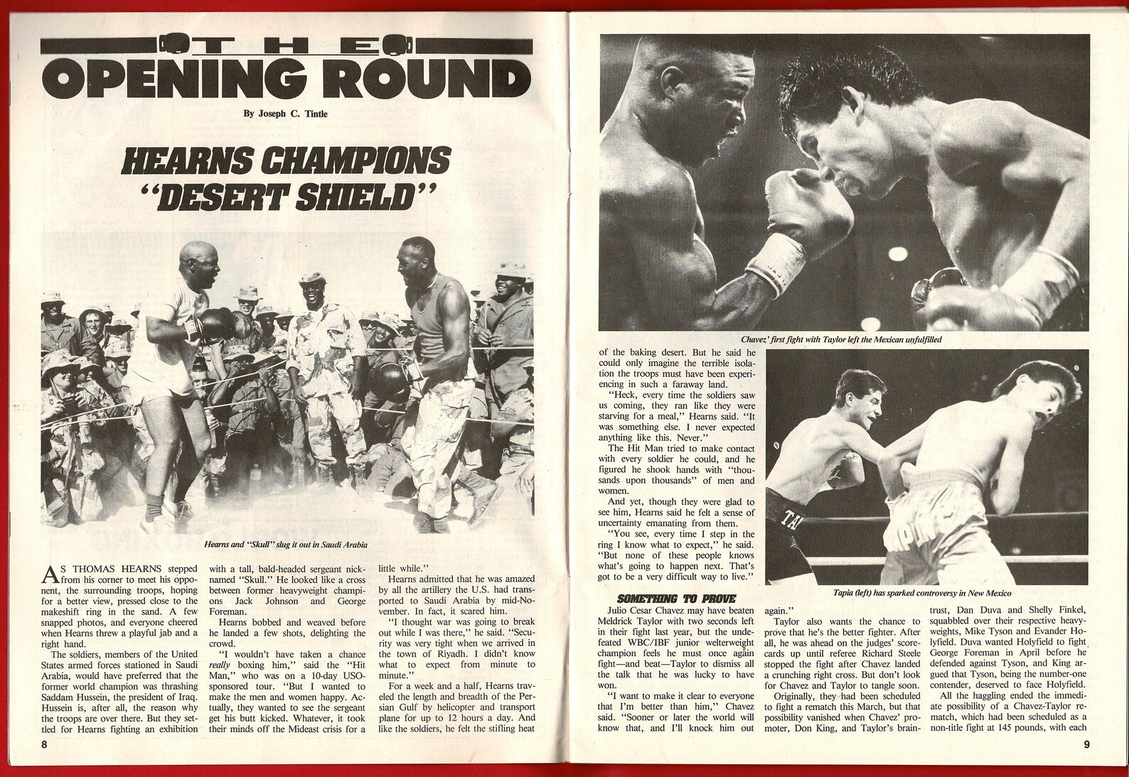 1991 'WORLD BOXING' Magazine - Original April 1991 Publication ...