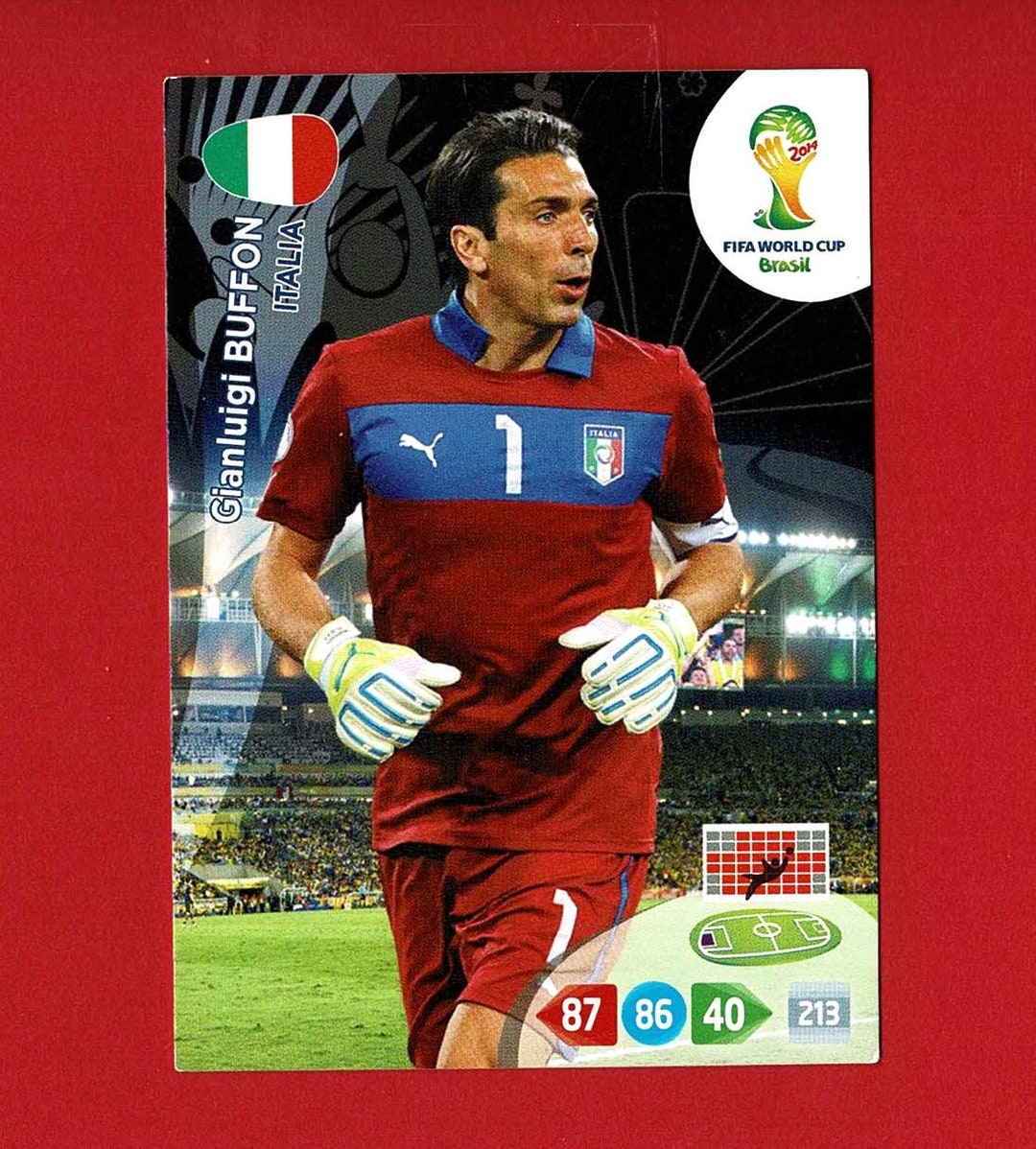 GIANLUIGI BUFFON - Original Brazilian Footballer Trading Card - ITALY ...