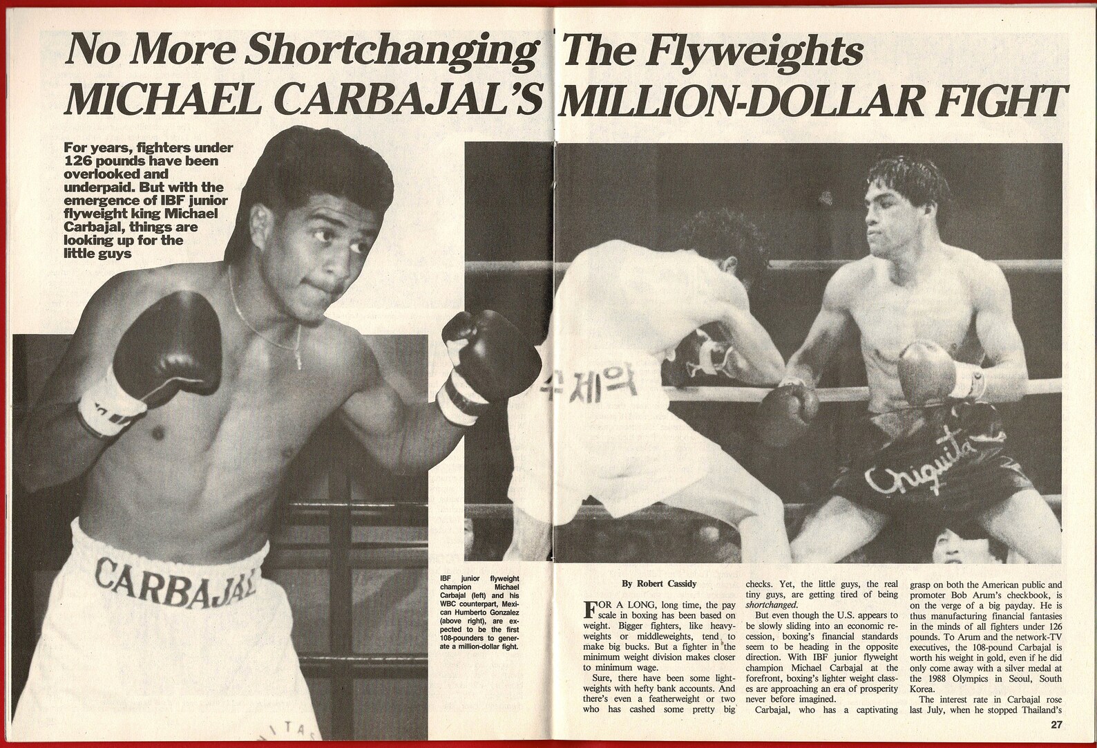 1991 'WORLD BOXING' Magazine - Original April 1991 Publication ...