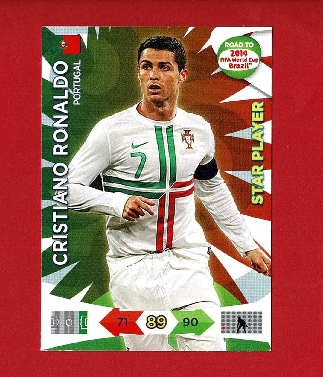 CRISTIANO RONALDO - Original Portuguese Footballer Trading Card ...