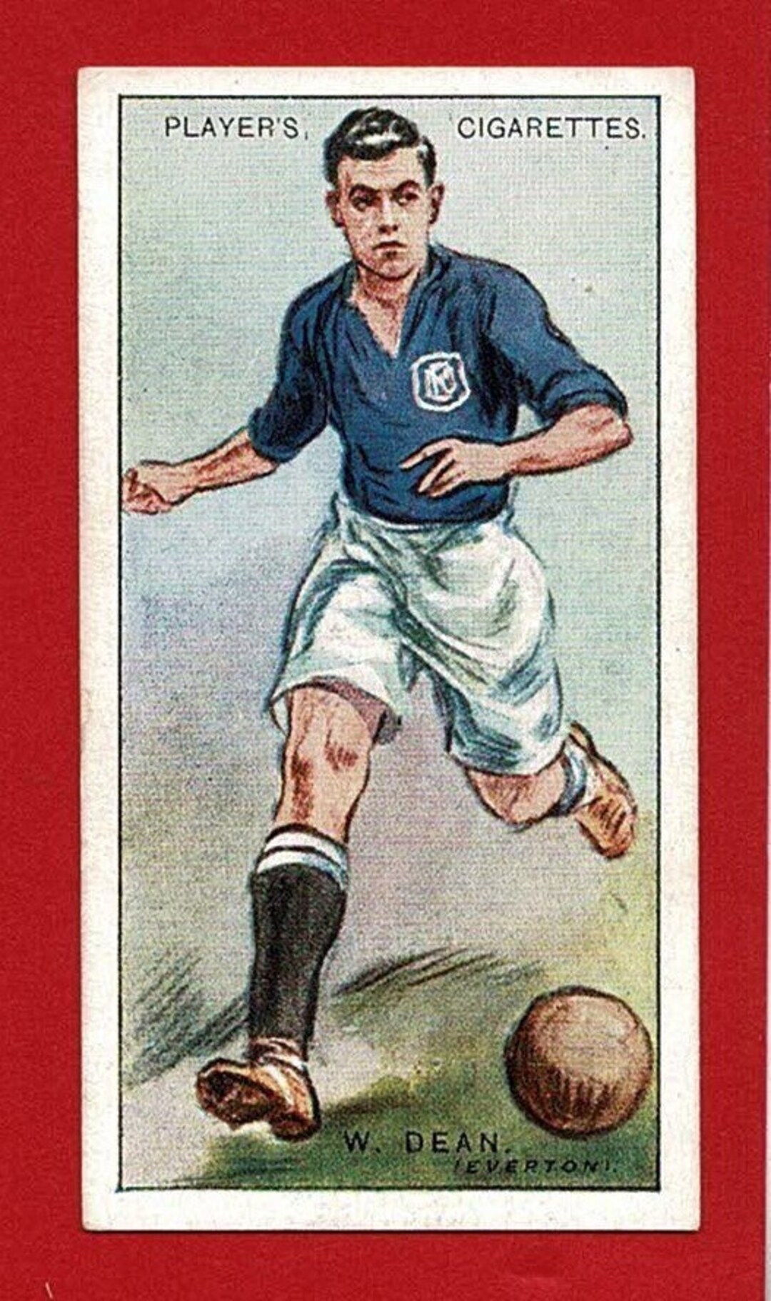 DIXIE DEAN - 1928 FOOTBALLERS Cigarette Tobacco Card - John Player ...