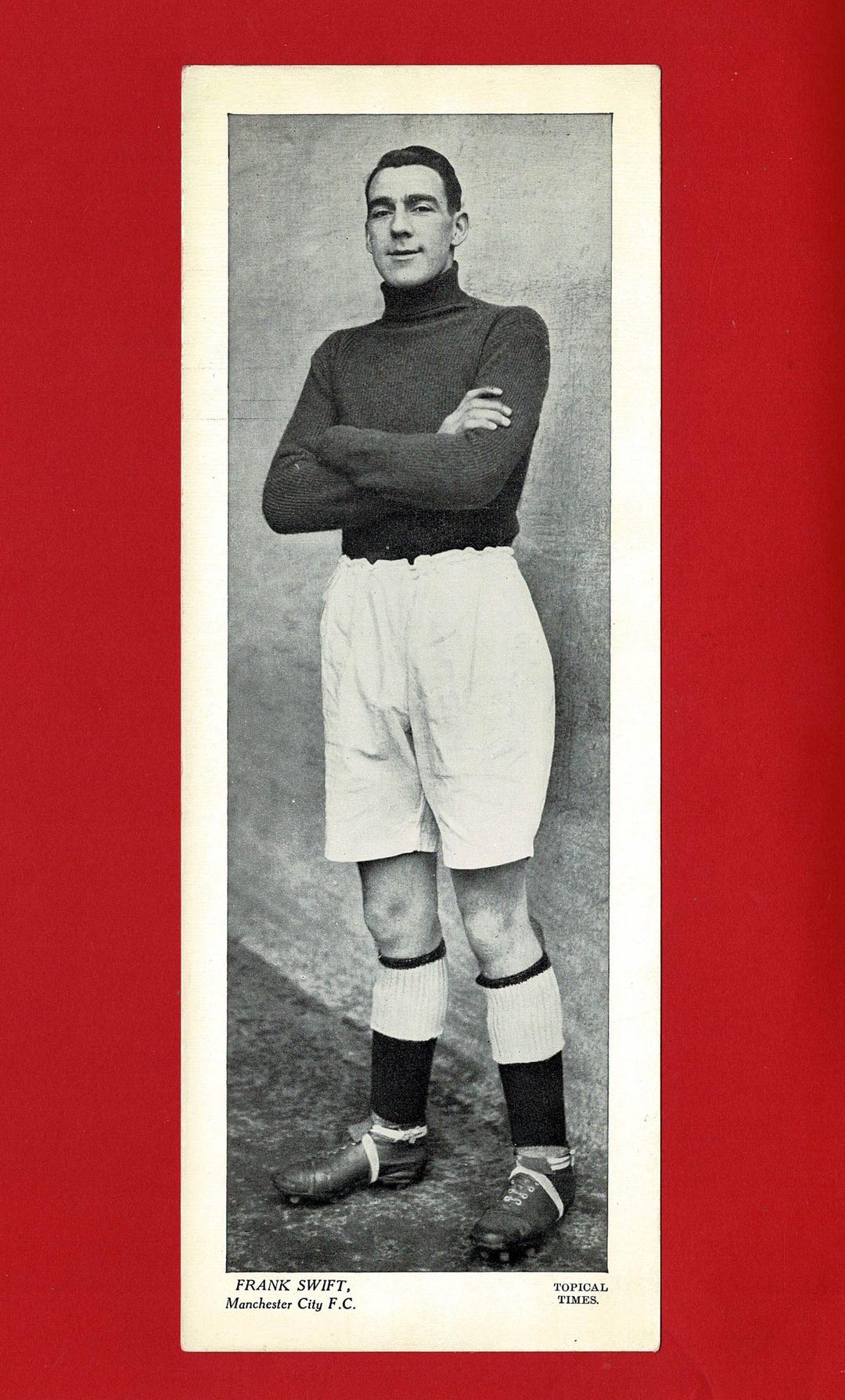 FRANK SWIFT 1930's Footballers Card - Manchester City F.C. - Large ...