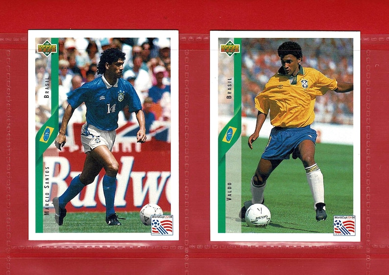 BRAZIL FOOTBALLERS - Original 1994 Football Trading Cards - U.S.A. '94 ...