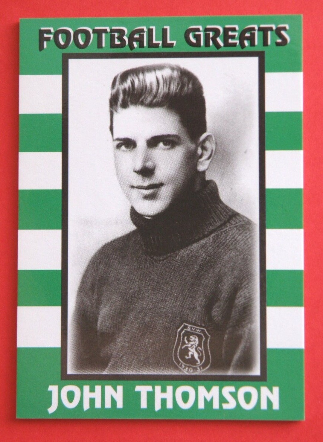 JOHNNY THOMSON Original 1990's Football Card 'football Greats' by ...