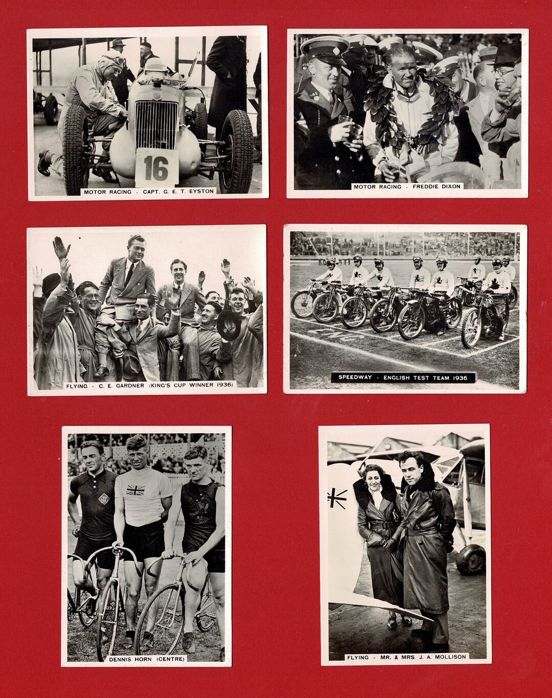 1930s Motorsport & Speedway Cards: Vintage Ardath Tobacco Photocards ...