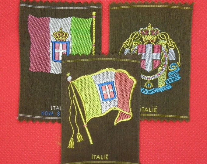 ITALY - SILK FLAGS 1930 - National Flag, Standard Flag & Arms ...