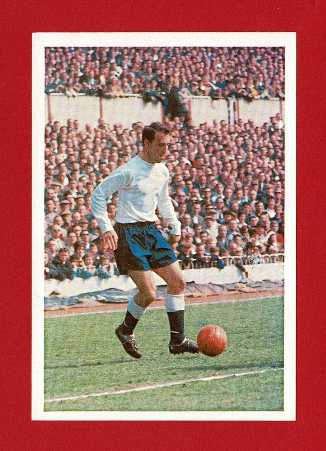 JIMMY GREAVES - Vintage 1980's FOOTBALL Sticker Card - Tottenham ...