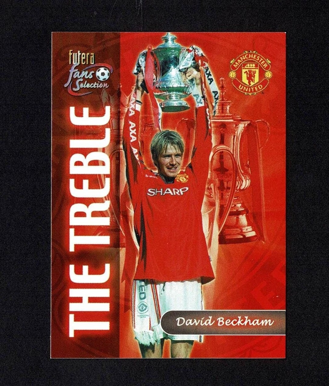 DAVID BECKHAM - ORIGINAL 2000 Footballer Trading Card - Manchester ...