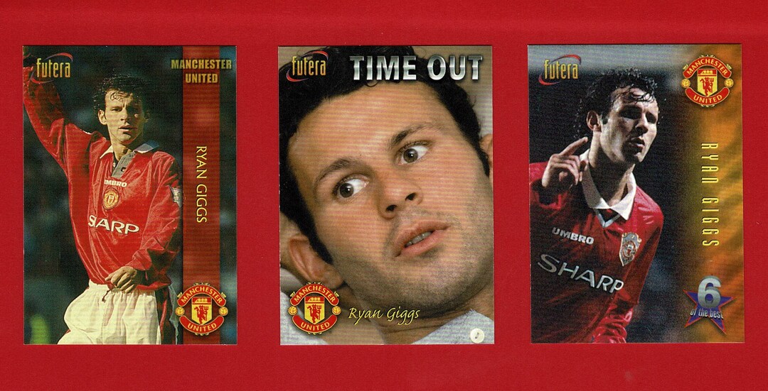 RYAN GIGGS - Original 1998 Footballer Trading Cards - Manchester United ...